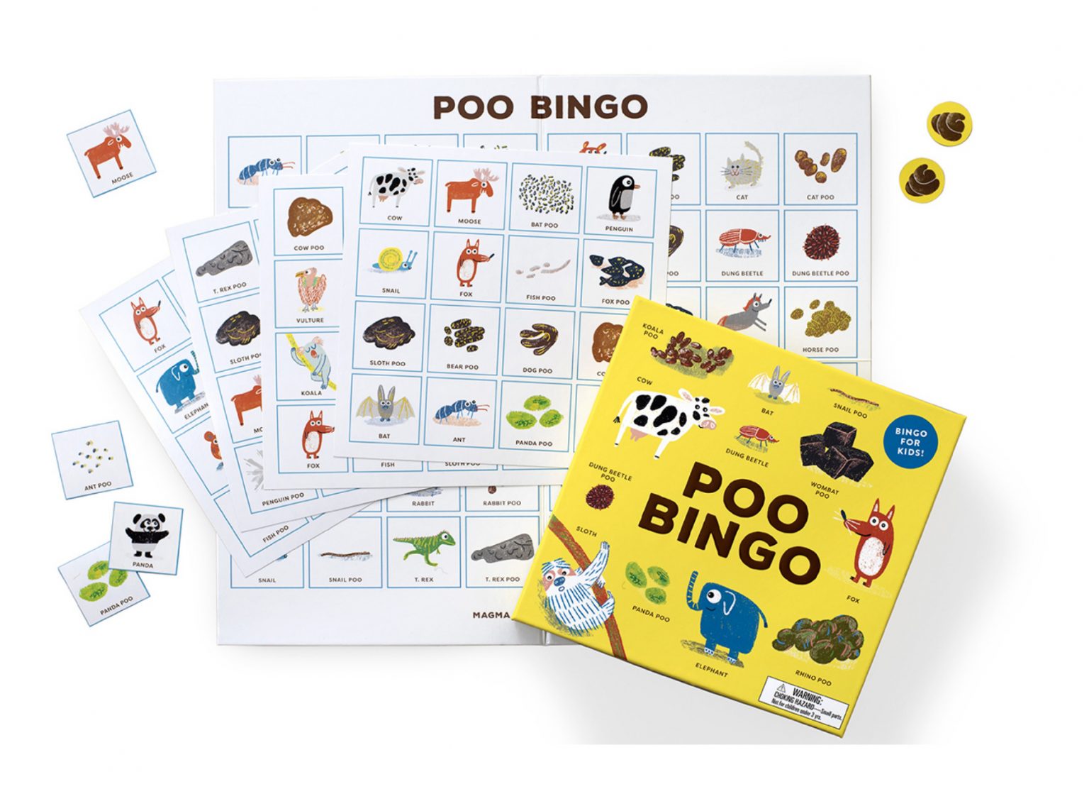 Poo Bingo - a great game for families and kids - UK stockist Have a Mooch
