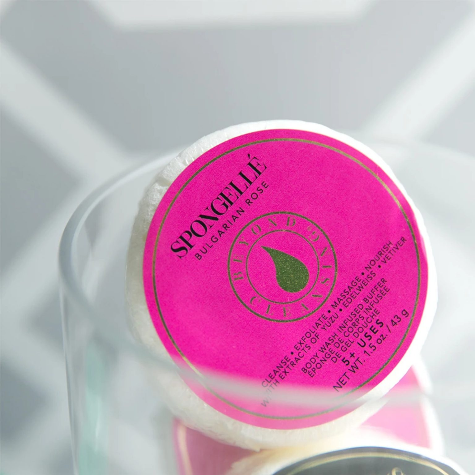 Body Wash Infused Sponge by Spongelle. Luxury Travel Toiletries